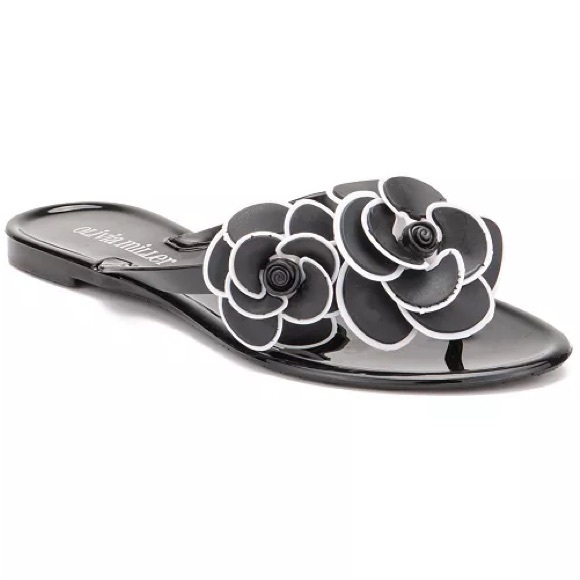 Olivia Miller | Shoes | Olivia Miller Spanish Point Black Patent Floral ...
